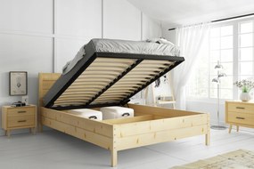INTERBEDS postel 180x200 dřevěný kovový zvedací rošt Continental Matrace