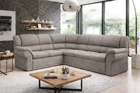 Rozkládací rohová sedačka ALEXIA DELUXE 270x220 pravý roh šedá
