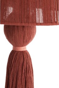 Stolní lampa v cihlové barvě s textilním stínidlem (výška 58 cm) Espino – Light &amp; Living