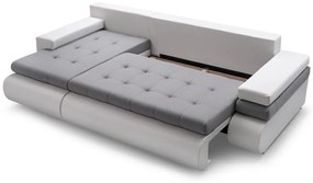 Casarredo - Komfort nábytek Rohová sedací souprava MELCHOR rozkládací s úložným prostorem, Sioux 1114/Trinity 15 | Umístění rohu: roh na pravé straně