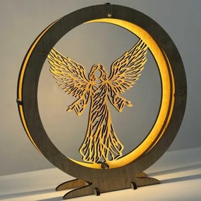 LED lampa Anděl světla – dekorace s teplým LED podsvícením| SENTOP LED0589
