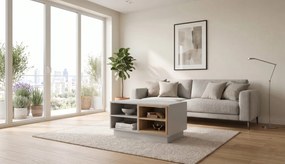 IDZ Konferenční stolek GREY 06, 120 cm Bílá/Dub Artisan