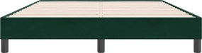 Postel Box Spring bez matrace tmavě zelená 160x220 cm samet 3315882