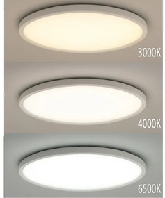 LED Stropní svítidlo LED/40W/230V 3000/4000/6500K pr. 50 cm bílá