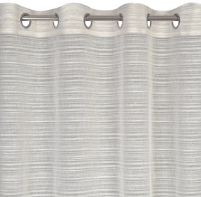 ZÁCLONA NA KROUŽCÍCH ARIA 140X250 CM BÉŽOVÁ