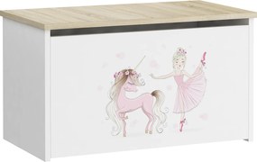 ADRK Furniture Truhla na hračky DARIA TB-Dar-W+S-BAL-UNI-n-O054