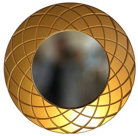 Amadeus Kulaté zrcadlo LAURA 50cm Bronzová barva