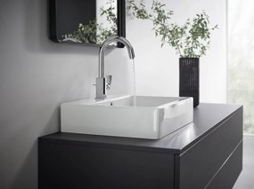 Hansgrohe Vernis Shape, vysoká umyvadlová baterie s výpustí a otočným výtokem, EcoSmart, chromová, 71564000