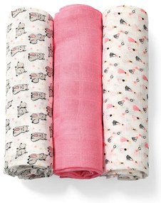 BO Bambusové pleny 3 ks Pink