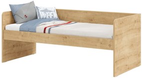 Patrová postel s přistýlkou, úložným prostorem a schůdky Cody Modular - dub