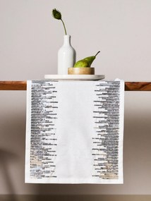 Sinsay - Běhoun na stůl s flitry - sříbrná