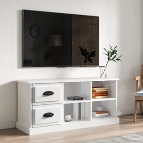 vidaXL TV skříňka bílá vysoký lesk 102x35,5x47,5 cm kompozitní dřevo