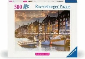 Ravensburger Skandinávie: Západ slunce v Kodani / 500 dílků / od 12 le
