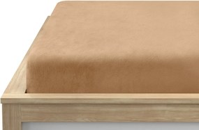 Prostěradlo mikroplyš SOFT 90x200 cm béžové