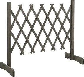 vidaXL Zahradní trelážový plot 120 x 60 cm masivní jedle [314823] Barva: Šedá