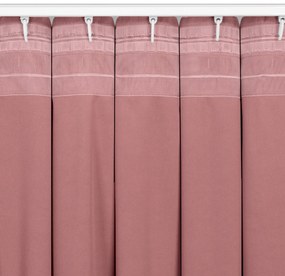 ZATEMŇOVACÍ ZÁVĚS NA PÁSCE MADLEN 140X300 CM STARORŮŽOVÁ