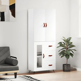 Skříň highboard bílá 69,5 x 34 x 180 cm kompozitní dřevo 3195931