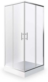 Roth Čtvercový sprchový kout ORLANDO NEO Varianta: rozměry: 80x80 cm - (ORLANDO NEO 800 - N0654), Barva profilů a typ výplně: profily: brillant, výplň: Matt glass