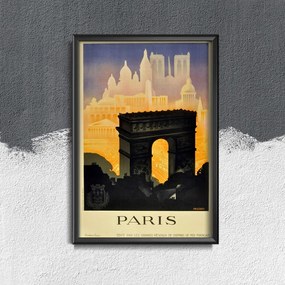 Designovy plakát Paříž, francie