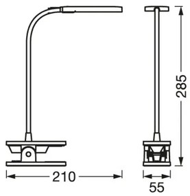 Ledvance - LED Stmívatelná dotyková stolní lampa PANAN LED/5,2W/5V