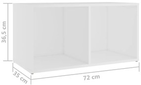 vidaXL TV skříňky 2 ks bílé 72 x 35 x 36,5 cm kompozitní dřevo