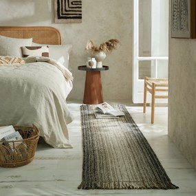 Flair Rugs, Běhoun Mottle Jute Ombre Grey, 60x230, šedá, chodba / předsíň