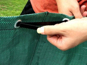 DIVODV Zahradní koš – pytel na listí, trávu a zelený odpad s uchy, 120 litrů