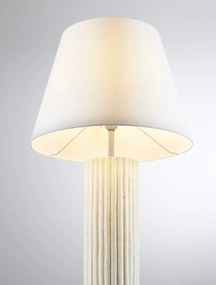 Bílá/krémová kamenná stojací lampa (výška 150 cm) Bacoo – Nova Luce