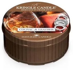 Kringle Candle Vonná Svíčka Cognac & Leather, 35 g