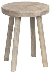 Dřevěná dekorační stolička antik – Ø 24*31 cm
