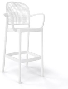 GABER - Barová židle PANAMA B - vysoká, bílá