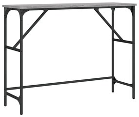 vidaXL Konzolový stolek šedý sonoma 100 x 32 x 75 cm kompozitní dřevo