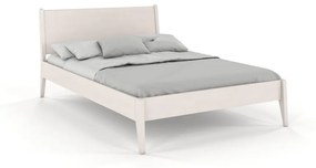 Bílá dvoulůžková postel z bukového dřeva Skandica Visby Radom, 160 x 200 cm
