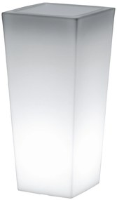Plust - Svítící květináč KIAM pot, 40 x 40 cm - bílý
