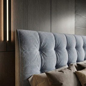 MOS Čalouněná postel LETTO Vogue 160x200 cm Barva látky Vogue: Černá (Vogue 18)