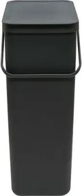 Brabantia Sort  Go Odpadkový koš 40 L tmavě šedá / s rukojetí / plast