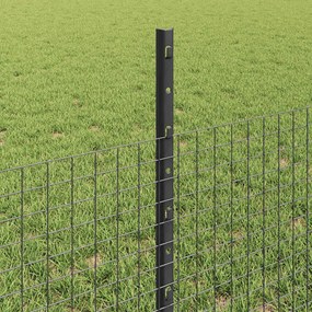 Svařovaná drátěná plotovina s tyčkami 50 x 0,5 m Šedá Síťovina 3336623