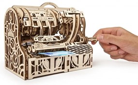 Ugears 3D dřevěné mechanické puzzle Pokladna
