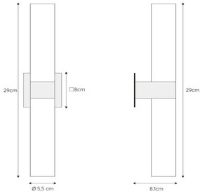 Lucide 04202/02/30 - Koupelnové nástěnné svítidlo JESSE 2xG9/33W/230V IP44
