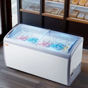460 l komerční zmrzlinová vitrína Gelato Dipping mrazicí skříň