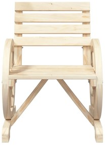 Zahradní židle 2 ks 58 x 58 x 78,5 cm masivní jedlové dřevo - Default Title