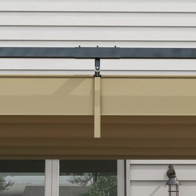 Outsunny pergola 4x3m zahradní pavilon, ocelová střecha na terasu, zahradní pavilon s nastavitelnou střechou, volně stojící, ochrana před sluncem na …
