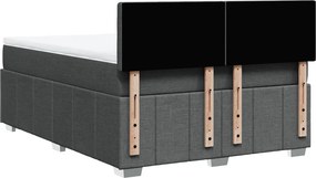 Box spring postel s matrací tmavě šedá 140x200 cm textil 3287106