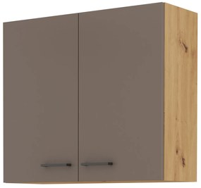 Horní kuchyňská skříňka Barb 80 G-72 2F (dub artisan + truflová). 1044953