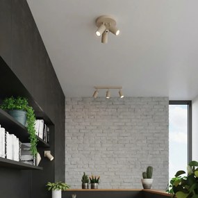 Sollux Lighting Stropní svítidlo RING 3P šedobéžové