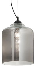Závěsné svítidlo Ideal Lux Bistro' SP1 square fumé 112312 šedé 24cm