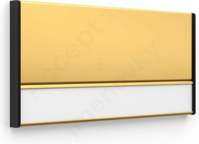 ACCEPT Dveřní tabulka ACS 187 x 93 mm - zlatá tabulka