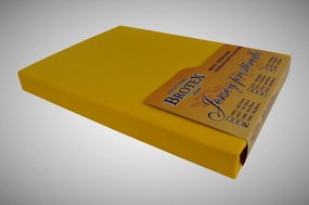 Jersey prostěradlo sytě žluté Rozměr: Dětské 60x120