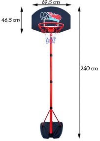 Tomido basketbalový koš 240 cm