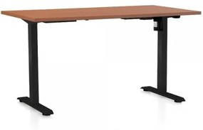 Výškově nastavitelný stůl OfficeTech A, 120 x 80 cm, černá podnož